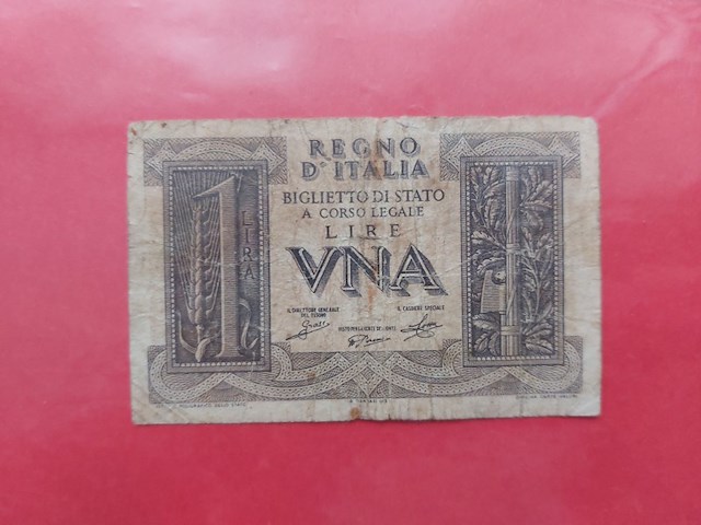 Italija 1 lira 1939