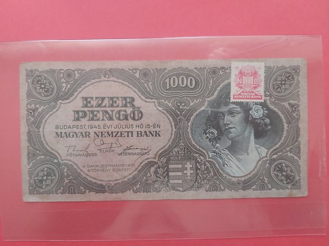 Madjarska 1000 pengo 1945