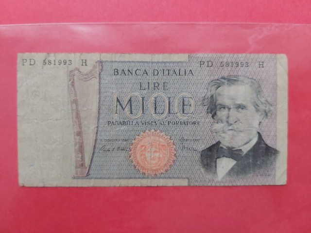 Italija 1000 lira 1969