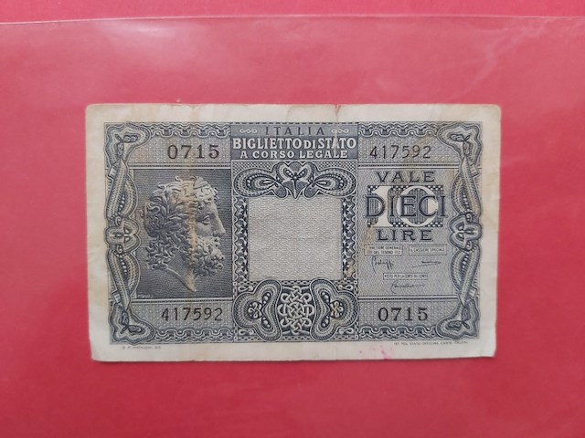 Italija 10 lira 1944