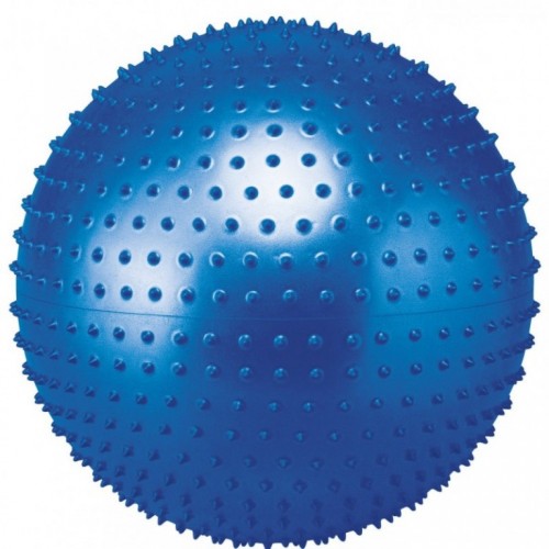 Lopta za pilates masirajuća 65cm BB-003 plava