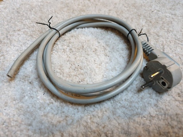 Kabl sa 3 žice za veš mašinu i druge uređaje 185 cm