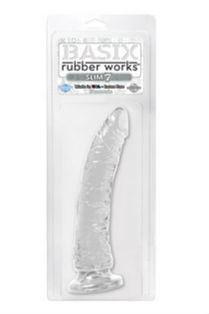 RM Basix slim 7 clear dildo
