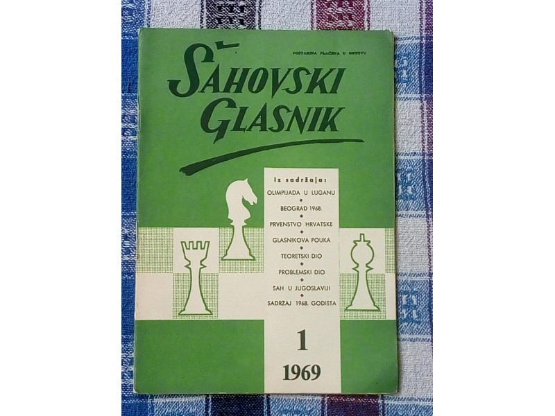 Šahovski Glasnik 1969.g - Šah u Jugoslaviji -