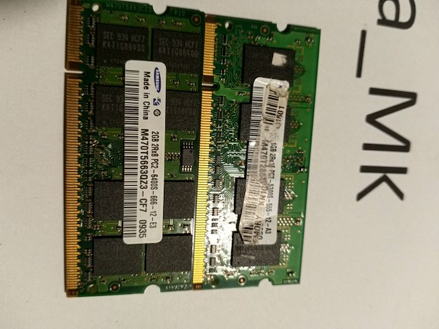 Toshiba A300 3gb ram memorije ddr2 1+2