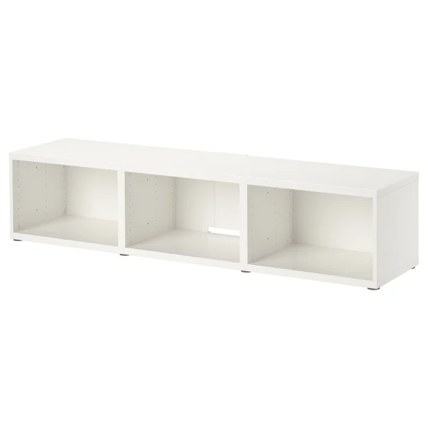 TV stalaža, bela, 180x40x38 cm