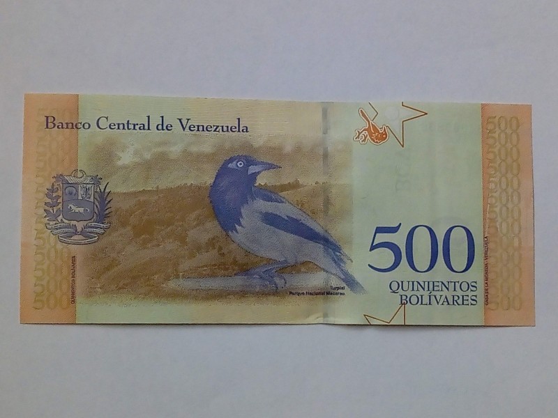 500 Bolivares 2018.g - Venecuela - Ptica - ODLIČNA