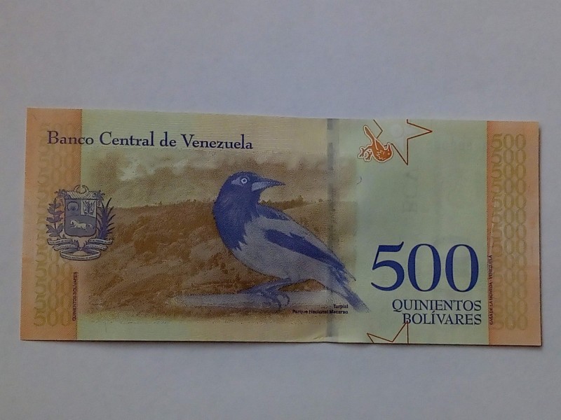 500 Bolivares 2018.g - Venecuela - Ptica - ODLIČNA