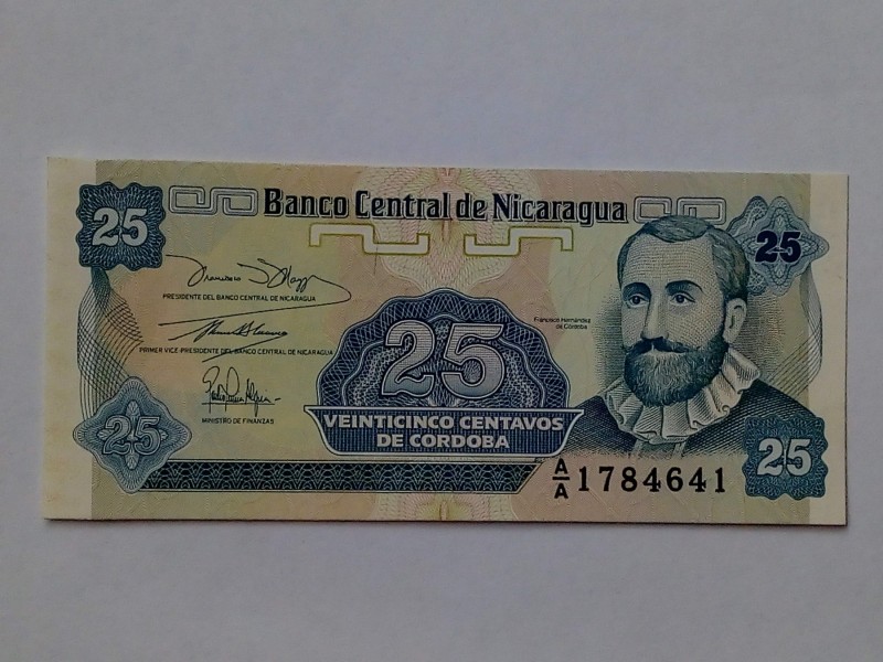 25 Centavos - Nikaragva - Odlična