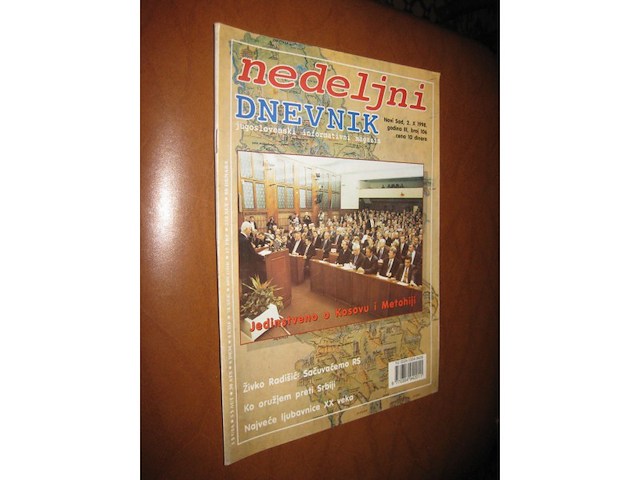 Nedeljni dnevnik br.106 (1998.)