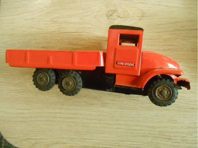 Tin Friction Toy Live Stock Truck (1950s) japan
