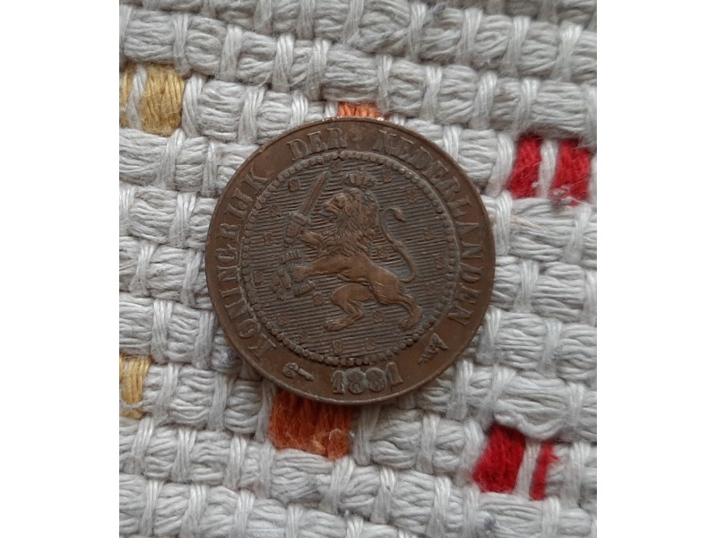 2 1/2 cent 1881 Holandija
