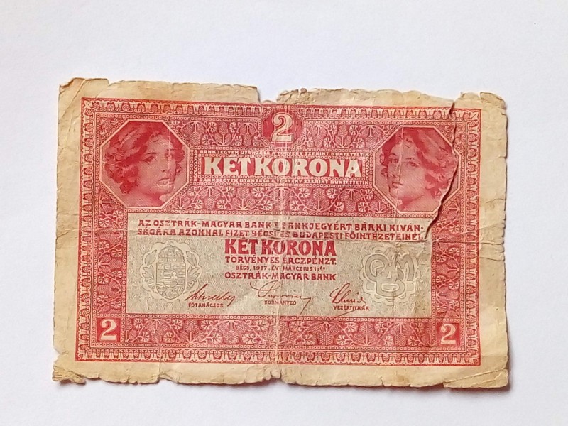 2 Korona 1917.godine - Mađarska -