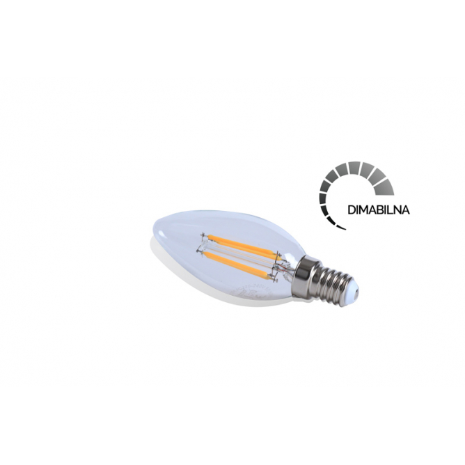 LED SIJALICA FILAMENT DIM C35 4W E14 2700K