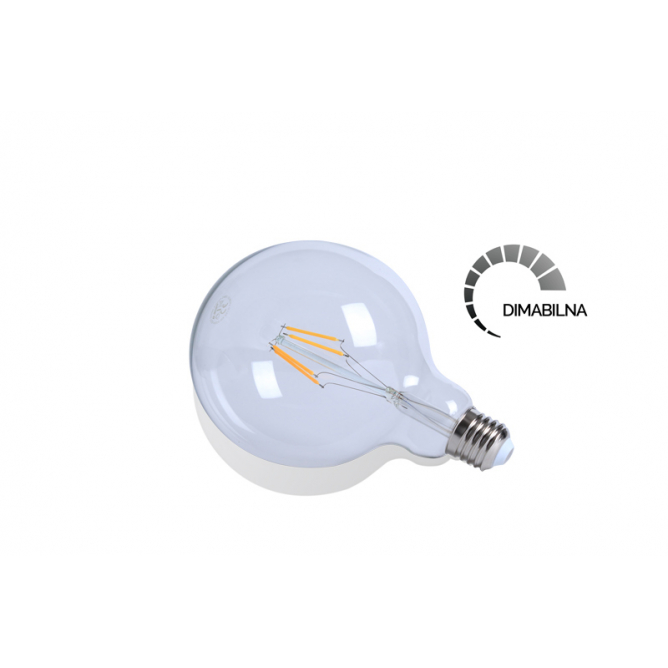 LED SIJALICA FILAMENT DIM G95 4W E27 2700