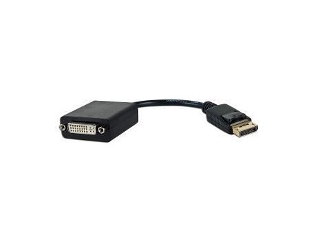 FAST ASIA Kabl adapter DisplayPort (M) - DVI-I Dual link (F) crni