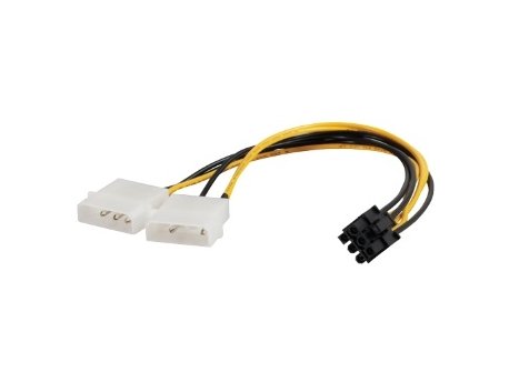 E-GREEN Naponski adapter za PCI-E VGA (6-pin) -2x Molex