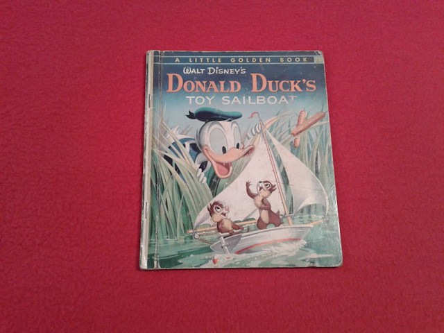 Donald Duck`s Toy Sailboat - Walt Disney (retko)