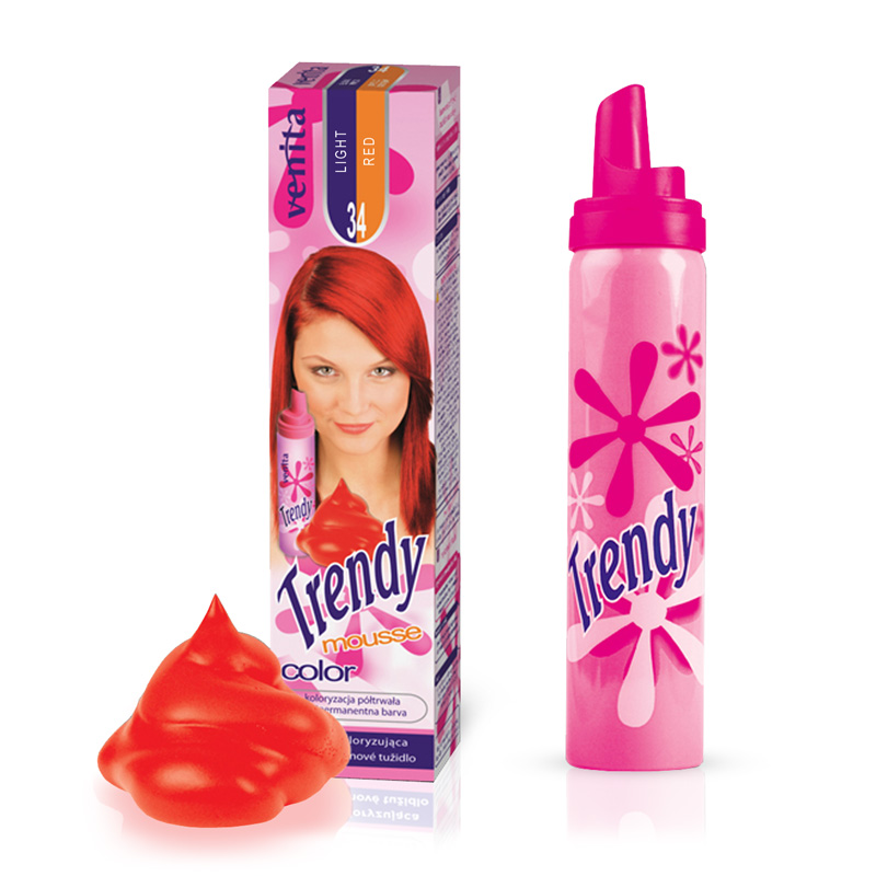 Pena za kosu u boji VENITA Trendy (34 Light Red)