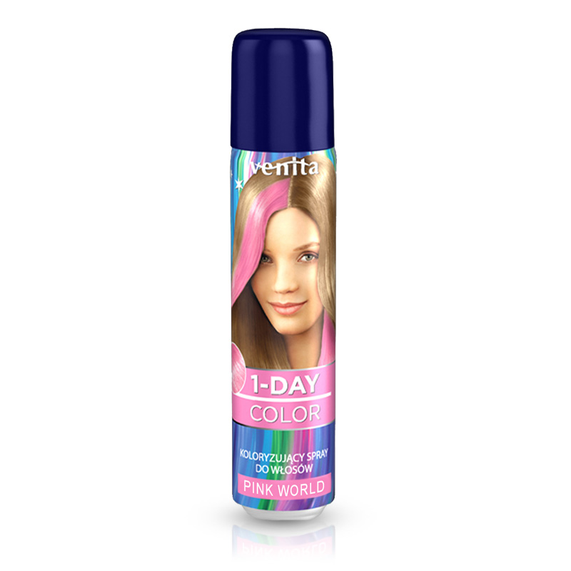 Sprej za kosu u boji VENITA 1-Day (08 Pink World)