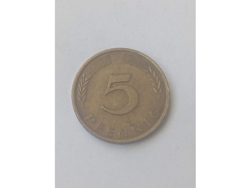 5 Pfennig - D - 1973.g - Nemačka -