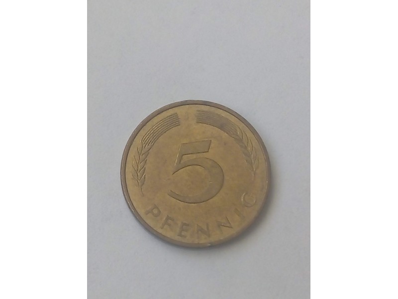 5 Pfennig -1989.g - Nemačka -