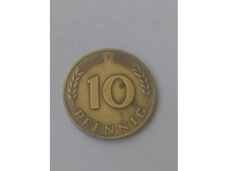 10 Pfennig - F - 1969.g - Nemačka -