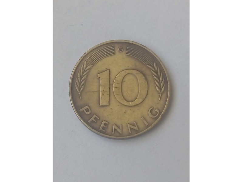 10 Pfennig - G - 1971.g - Nemačka -