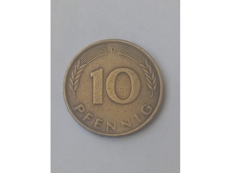 10 Pfennig - D - 1979.g - Nemačka -