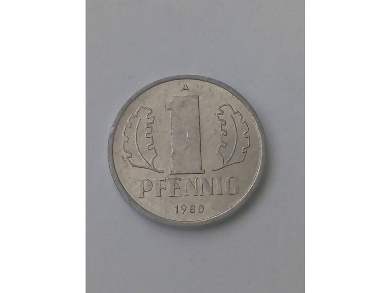 1 Pfennig - 1980.g - Nemačka - DDR -