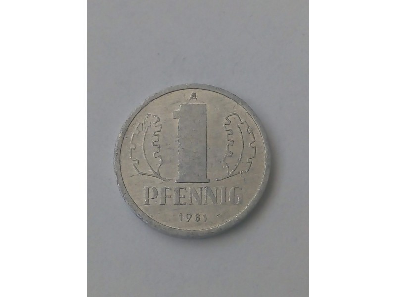 1 Pfennig - 1981.g - Nemačka - DDR -