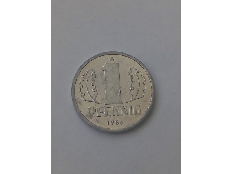 1 Pfennig - 1986.g - Nemačka - DDR -