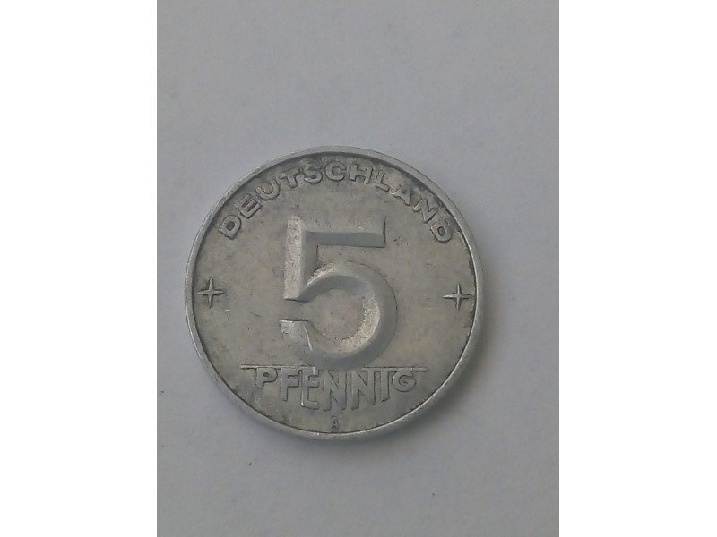 5 Pfennig - 1952.g - Nemačka - DDR -