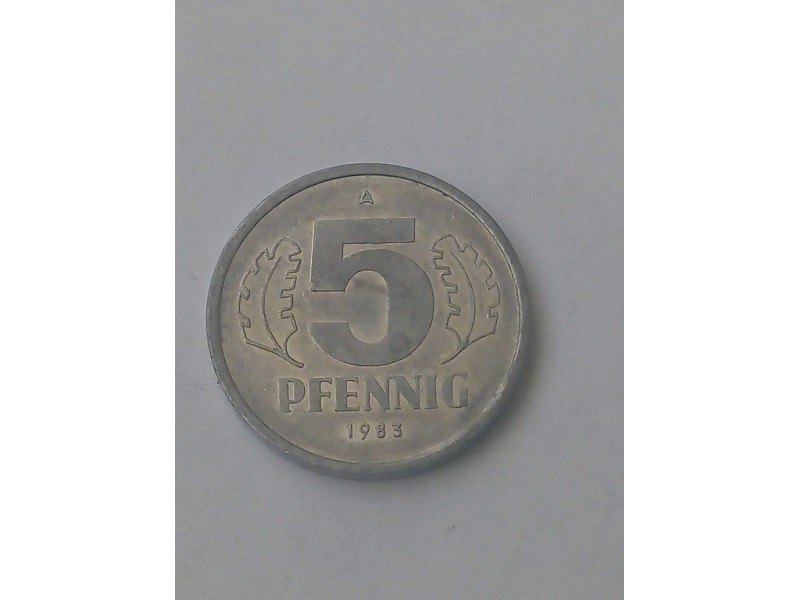 5 Pfennig - 1983.g - Nemačka - DDR -