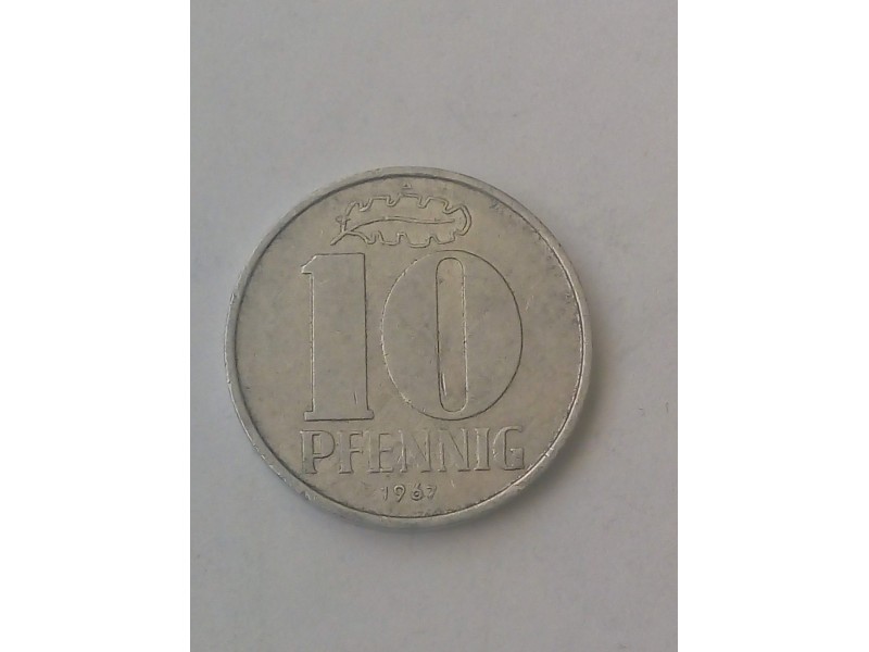 10 Pfennig - 1967.g - Nemačka - DDR -