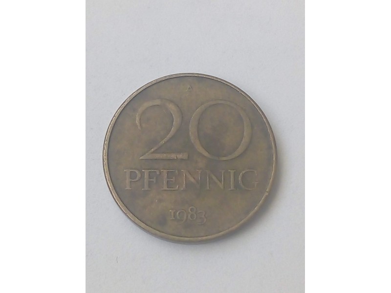 20 Pfennig - 1983.g - Nemačka - DDR -