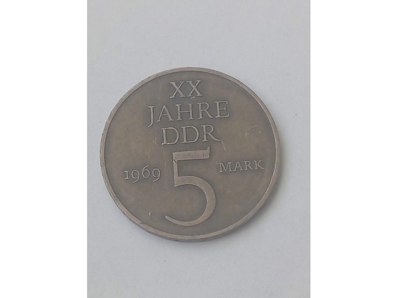 5 Maraka 1969.g-Nemačka- Jubilarna -20 Godina DDR MARK