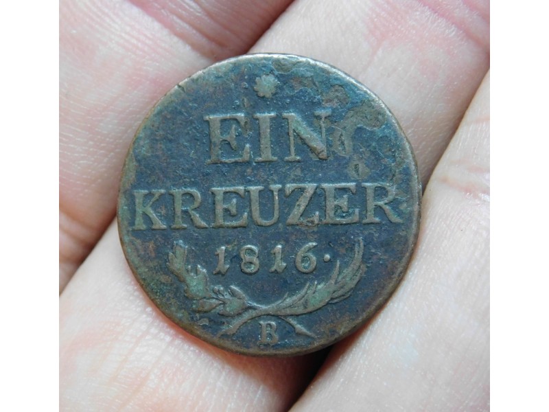 EIN Kreuzer 1816 B