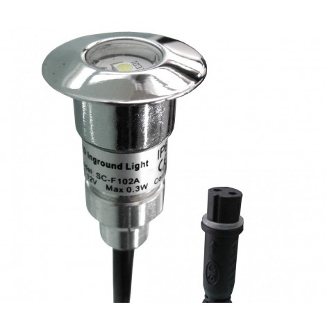 LED SVETILJKA SC-F102A PODNA 0,6W (4000-4500K) IP65 NIKL