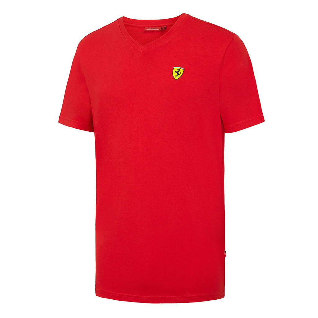 FERRARI Muška majica V izrez – S, Crvena