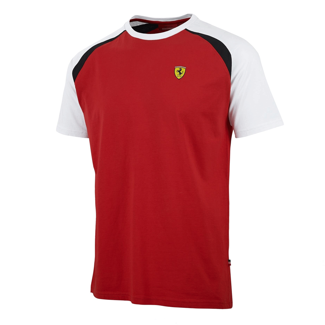 Ferrari muška majica crvena sa belim rukavima – XL