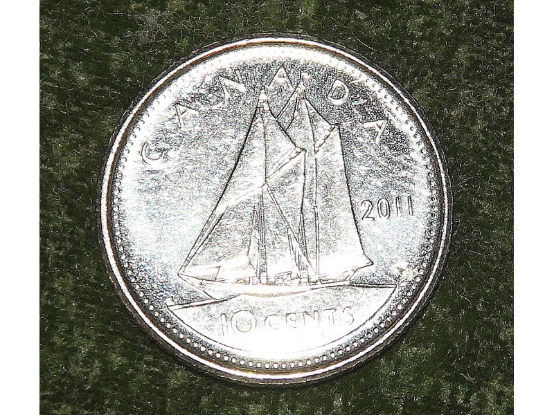 CANADA-10 CENTS 2011.