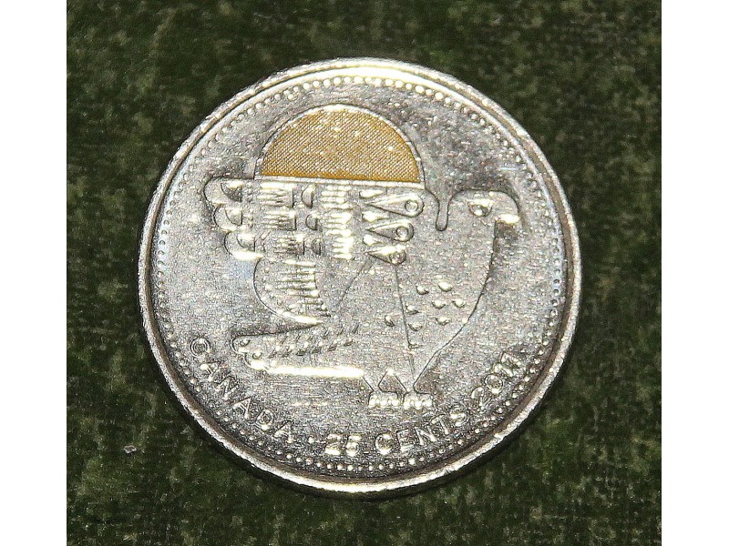 25 CENTS-CANADA 2011.