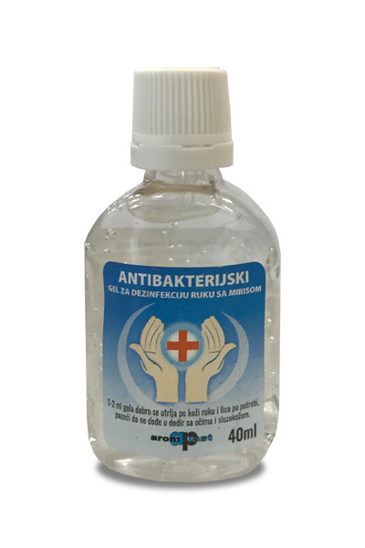 Antibakterijski gel za dezinfekciju ruku 40ml 3/1
