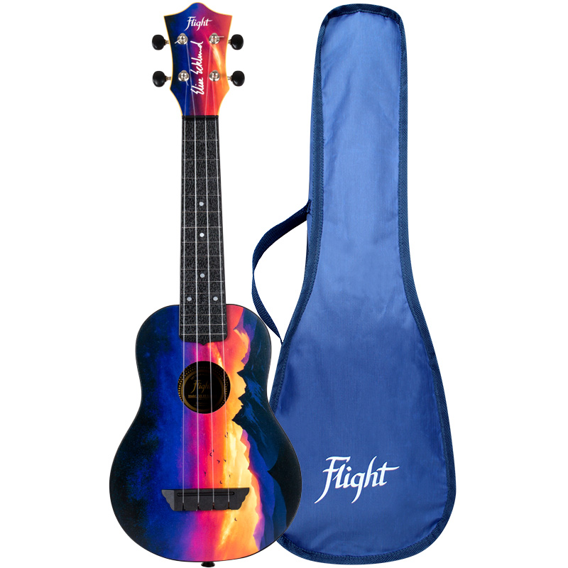 Flight TUS-EE Sunset Elise Ecklund travel ukulele