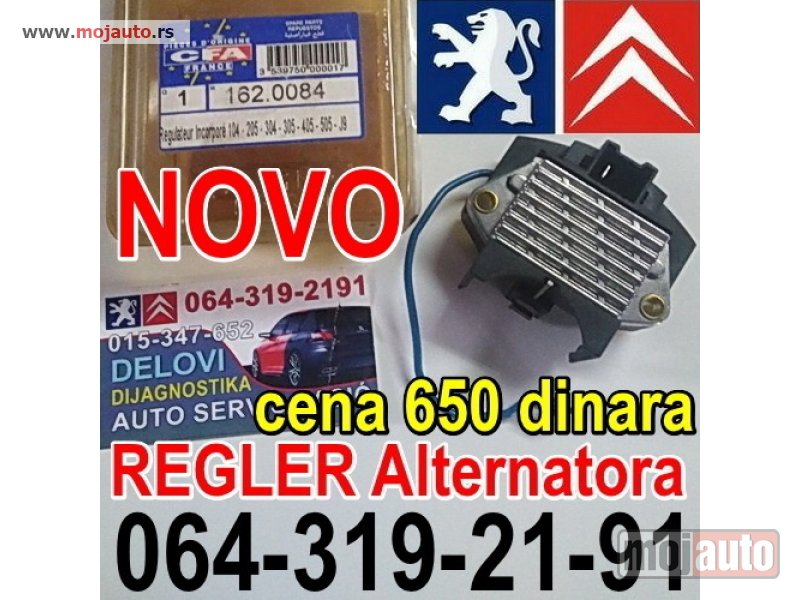 REGLER Alternatora Peugeot Pežo Citroen