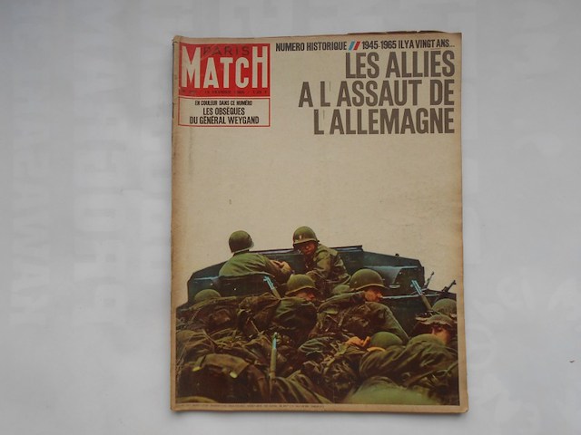 Paris Match No 827,13.feb.1965. 20 godina od kraja WWII