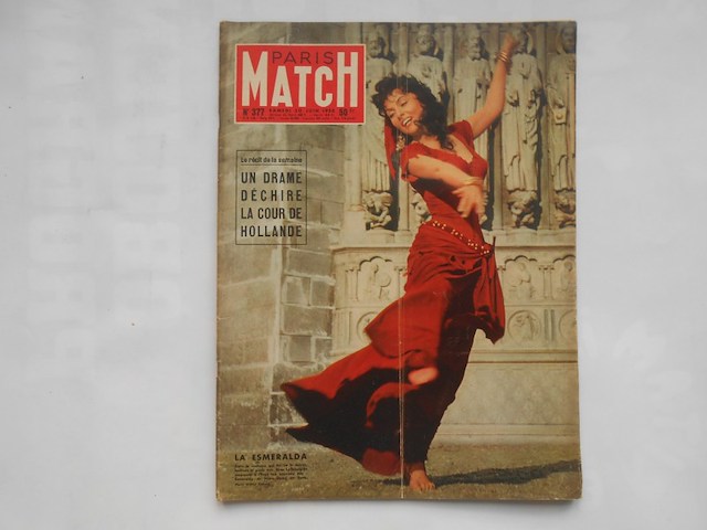 Paris Match No377. 30.jun 1956. Đina Lolobriđida