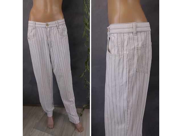 Vintage duboke pantalone pamuk lan