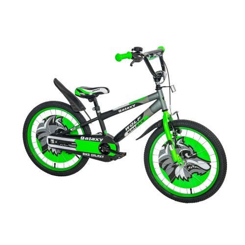 Dečiji bicikl Wolf 20in crno-zeleni